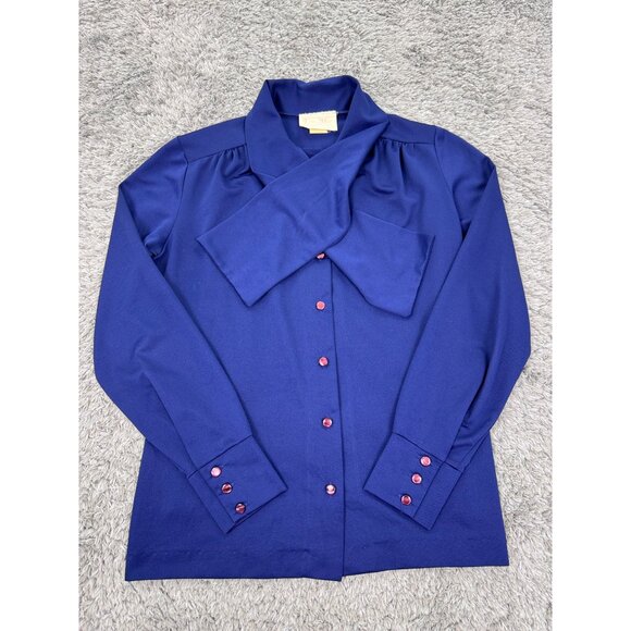 lee mar | Tops | Vtg Lee Mar Top Womans Navy Blue Pageantry Knit Bowtie ...